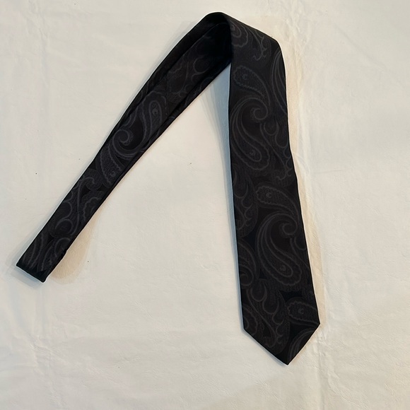 Murano | Accessories | Nwt Murano Paisley Black Long Tie | Poshmark